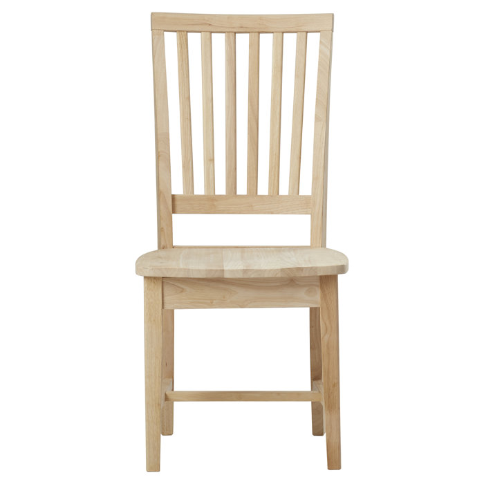Mistana™ Lynn Solid Wood Slat Back Side Chair In Unfinished And Reviews